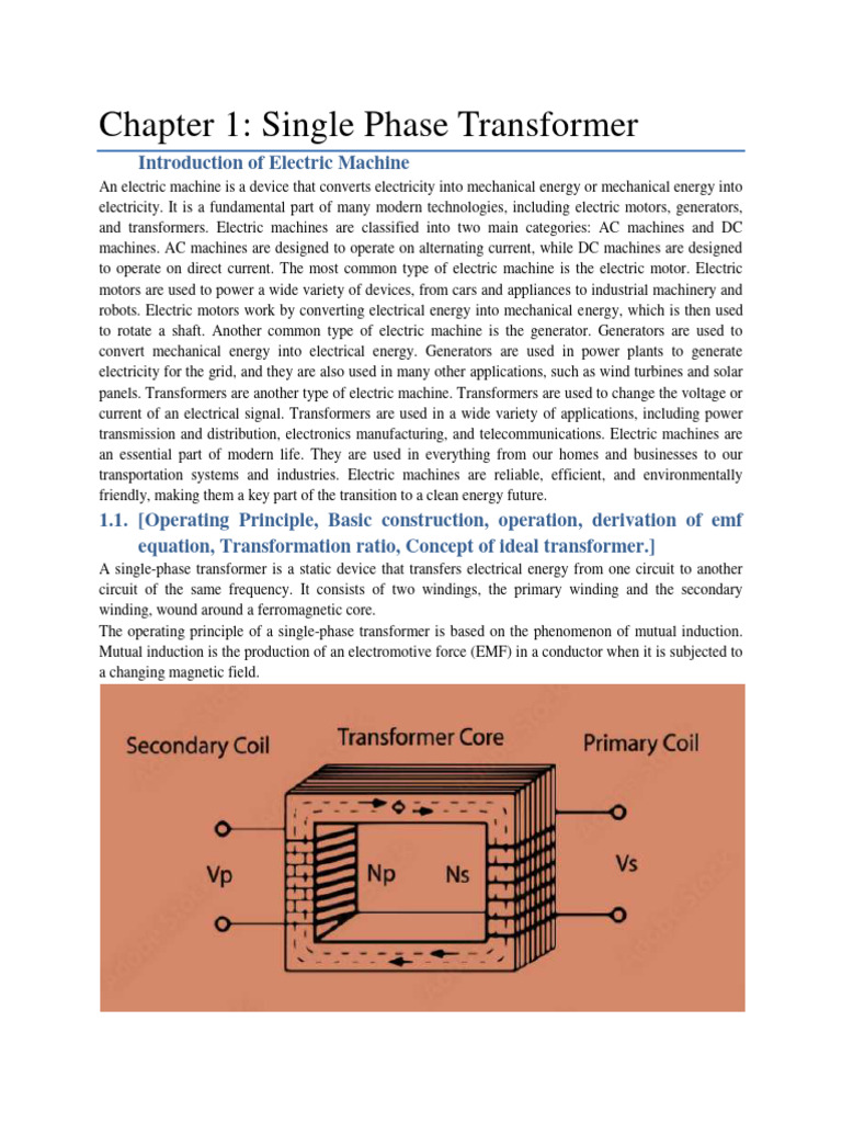 power system class note | PDF | Electromagnetic Induction | Transformer