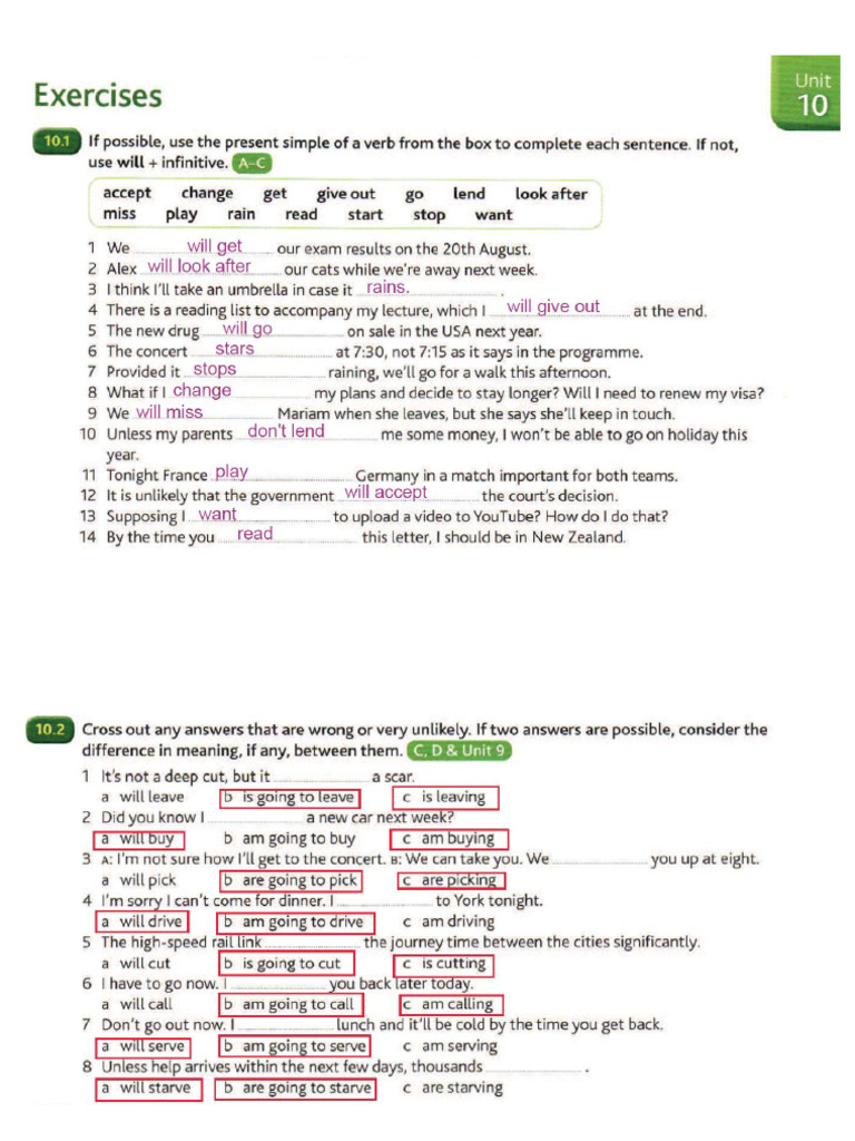 Present Simple and Present Continuous For Future | PDF