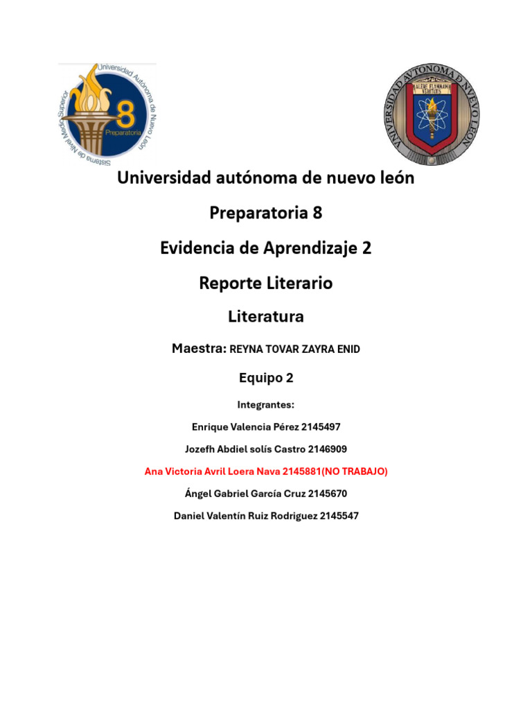 Equipo 2 - EV2 - LITERATURA | Descargar gratis PDF | Frankenstein