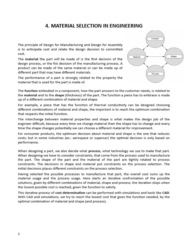 Material Selection | PDF | Strength Of Materials | Fracture