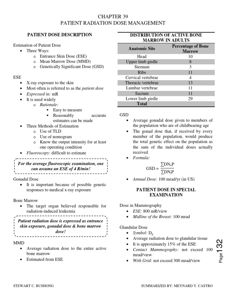 Chapter 39 Patient Radiation Dose Management | PDF | Radiography | Ct Scan