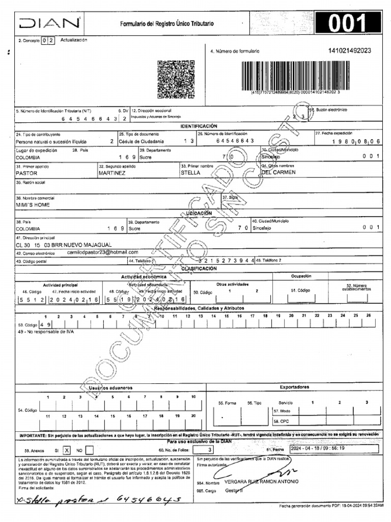 Documento Dian | PDF
