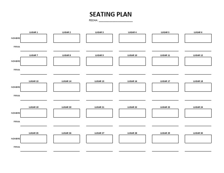 Seating Plan | PDF