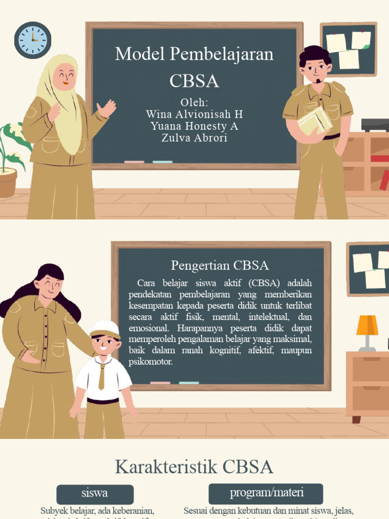 Model Pembelajaran CBSA | PDF