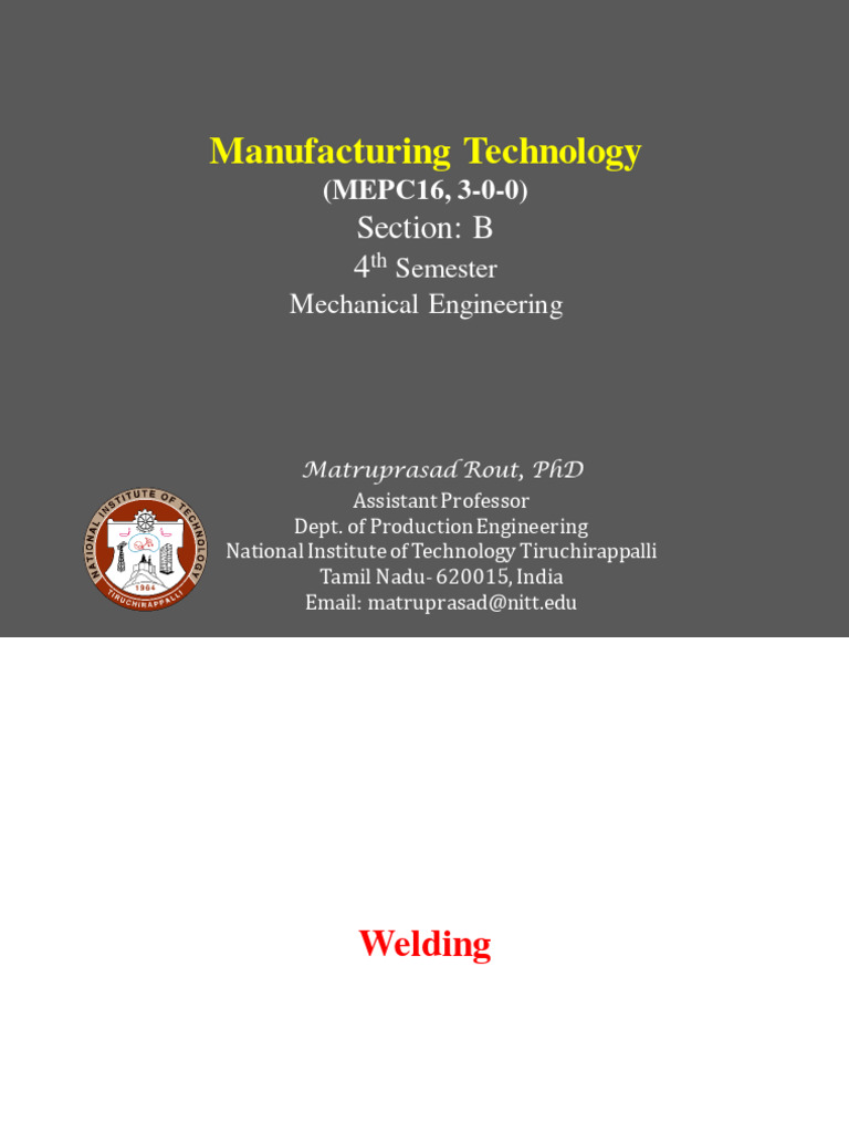 MT - Welding | PDF | Construction | Welding