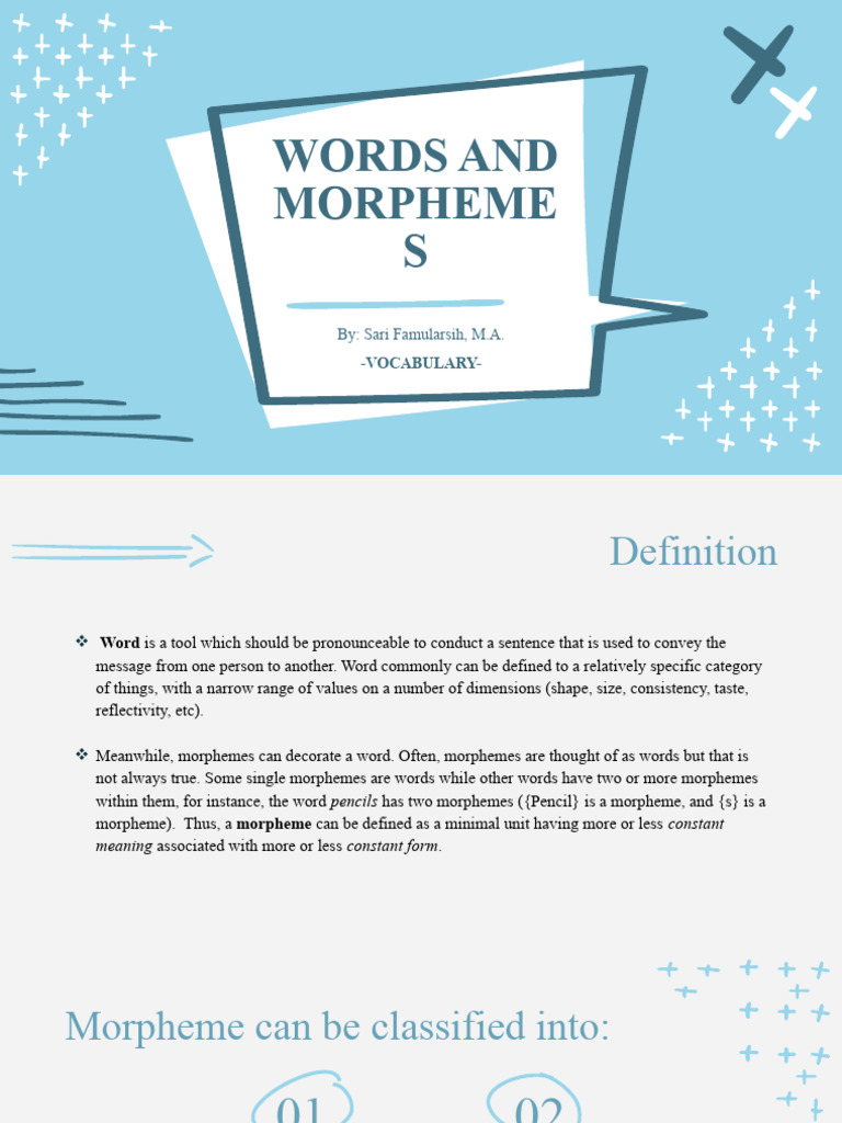 CH 2 - Words and Morphemes | PDF | Word | Semantics
