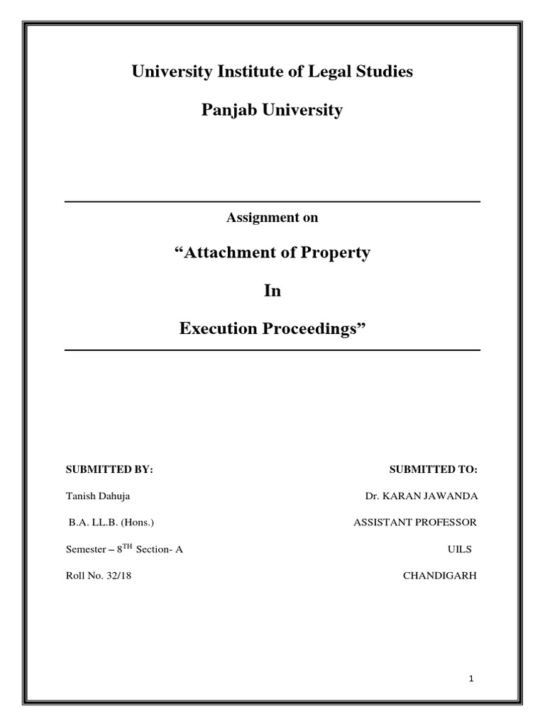 Attachment of Property in CPC Execution | PDF | Lawsuit | Judgment (Law)