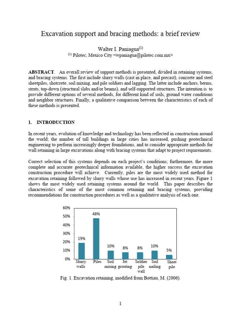 Excavation Support Methods-Review WP23 | PDF | Deep Foundation | Concrete