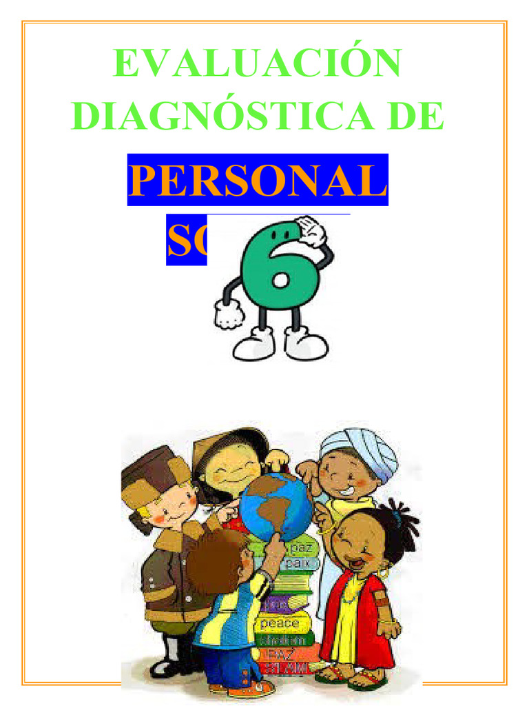 6° Evaluac. Diagnóstica de Personal Social Sexto Grado | PDF | Evaluación | Aprendizaje