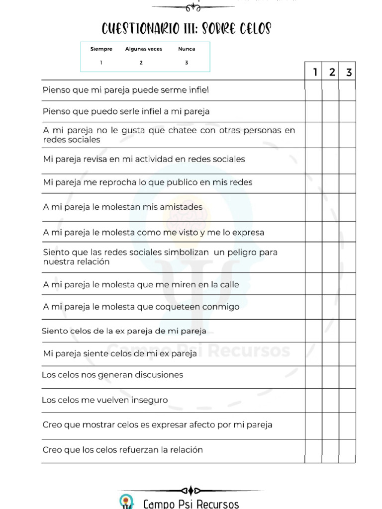 Manejo de Los Celos | PDF