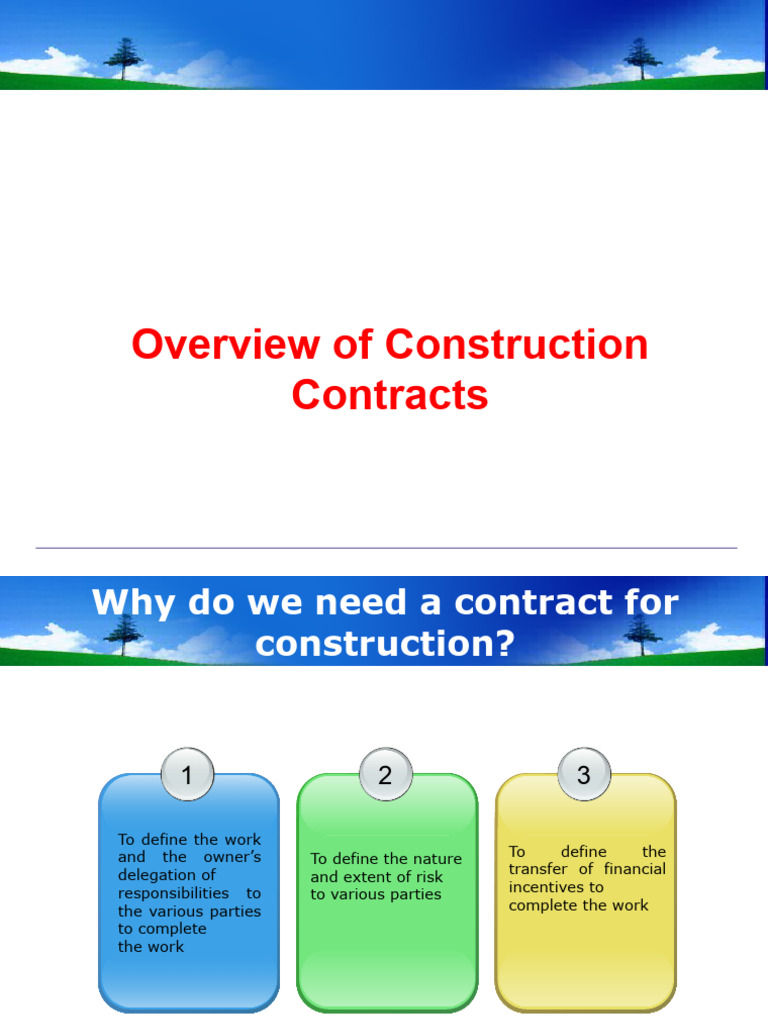 Lesson 2 Const. Contracts Overview - Roles of Parties | PDF | Business | Economies