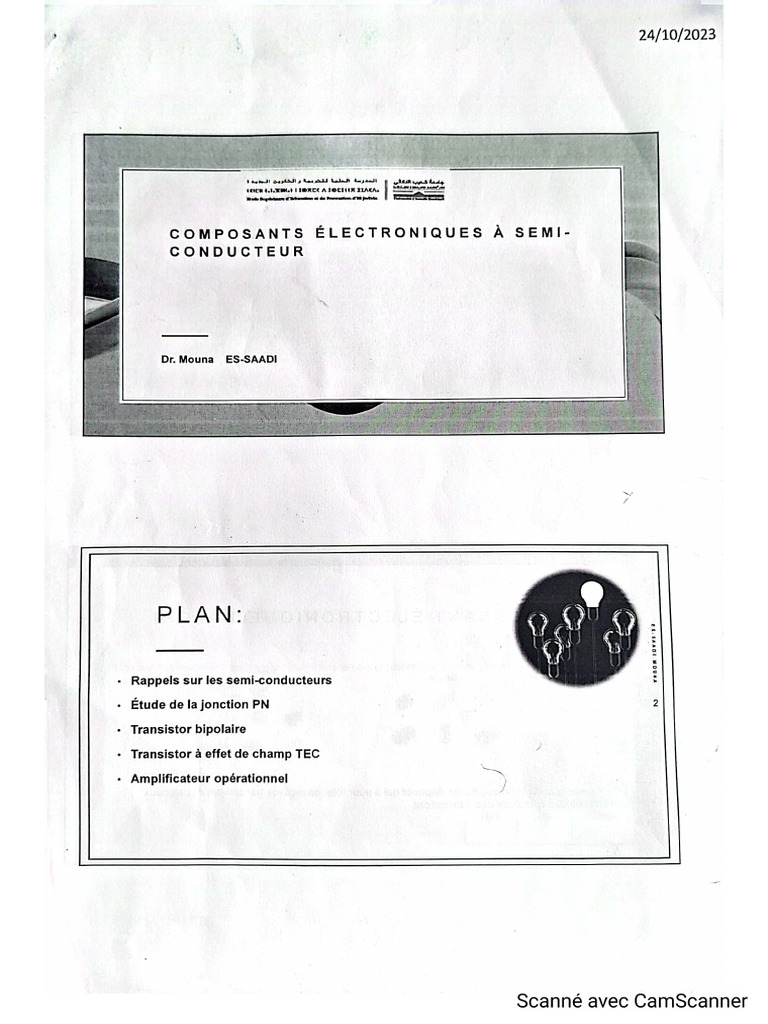 Cours Composante Électronique | PDF