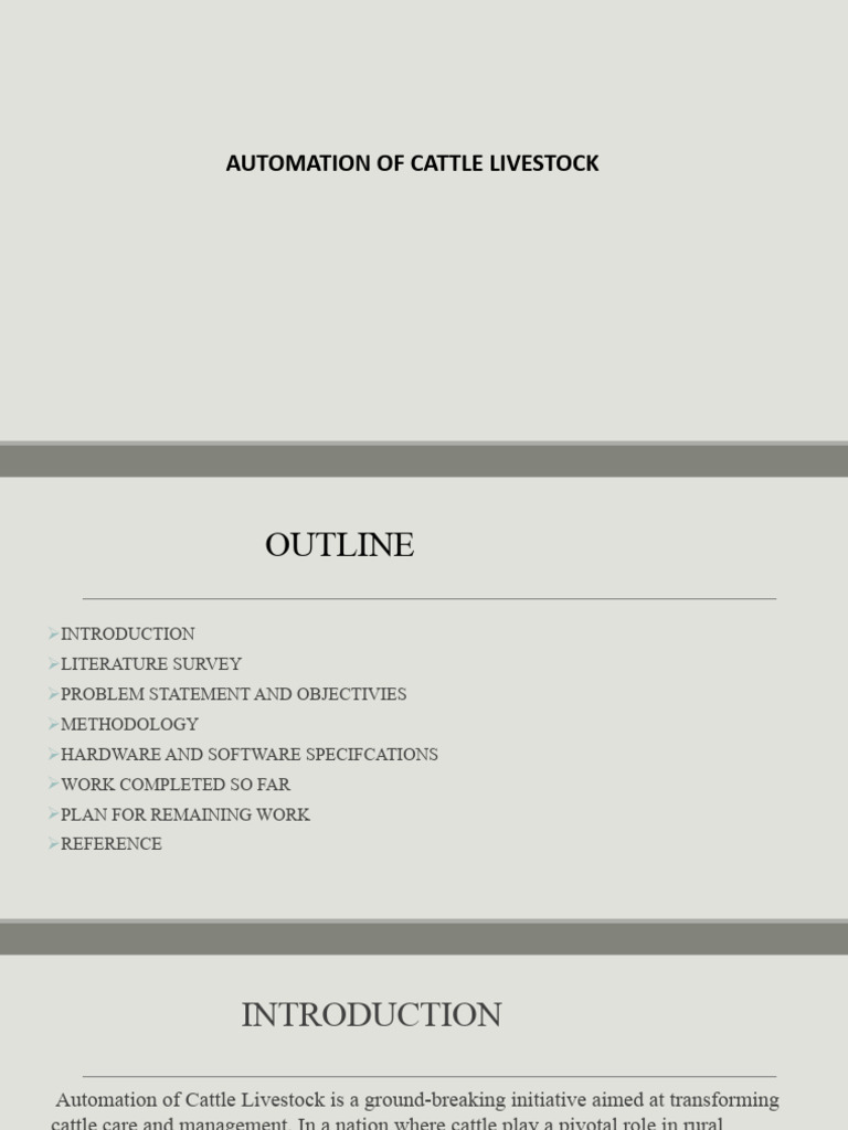 Cattle PPT Final | Download Free PDF | Internet Of Things | Cattle
