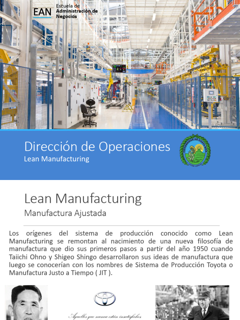 Introducción al Lean Manufacturing y JIT | PDF | Lean Manufacturing | Gestión de la cadena de ...