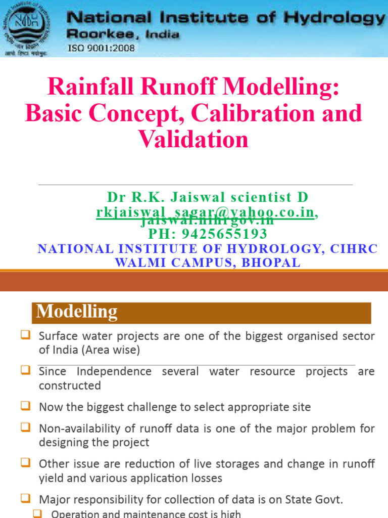 RR Modeling Walmi | PDF | Loam | Sensitivity Analysis
