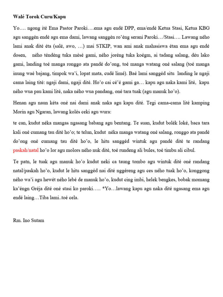 Torok Curu Wale | PDF | Seni