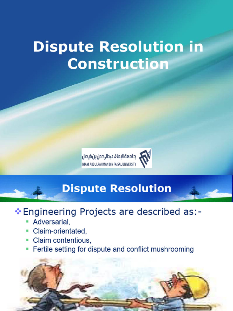 Lesson 9 Dispute Resolution | PDF | Alternative Dispute Resolution | Dispute Resolution