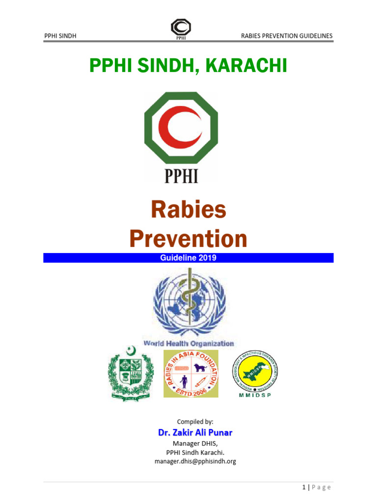 Rabies Guidelines-1 | PDF | Rabies | Medical Specialties