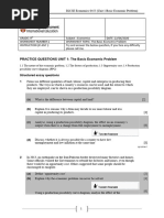PPC Question & Answer For IGCSE Students | PDF | Economics | Industries