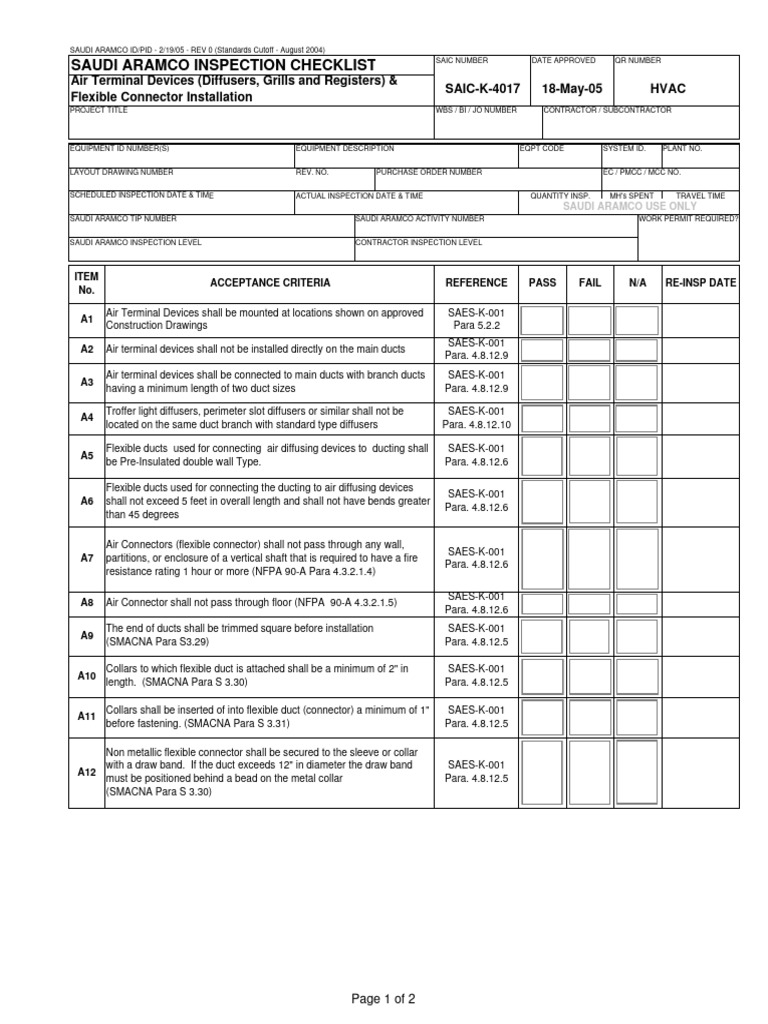 SAIC- K-4017 | PDF | Duct (Flow) | Engineering Thermodynamics