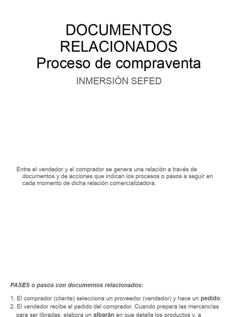 UF0519 - 3 - Doc - Proceso de Compraventa | PDF | Factura | Business