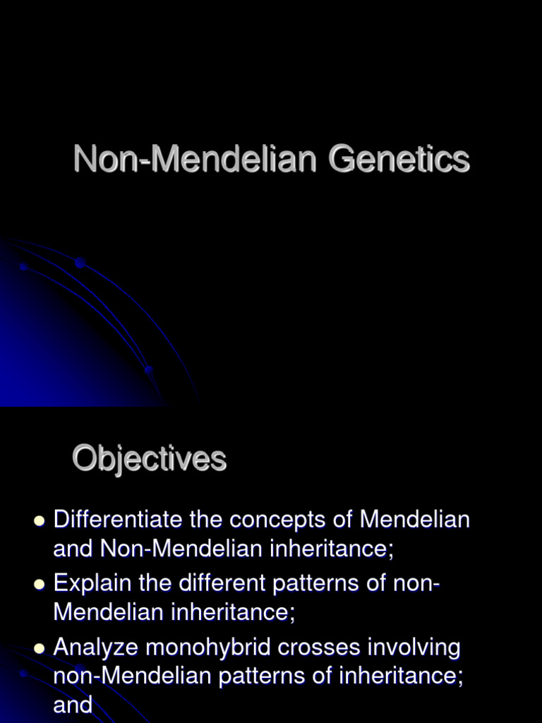 FINAL Non-Mendelian Genetics | PDF | Dominance (Genetics) | Genotype