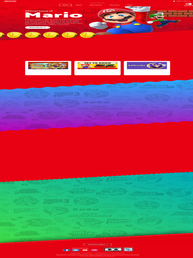 The Official Home of Super Mario™ - Home | PDF