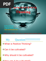 The Power of Positive Thinking | PDF | Optimism | Mindset