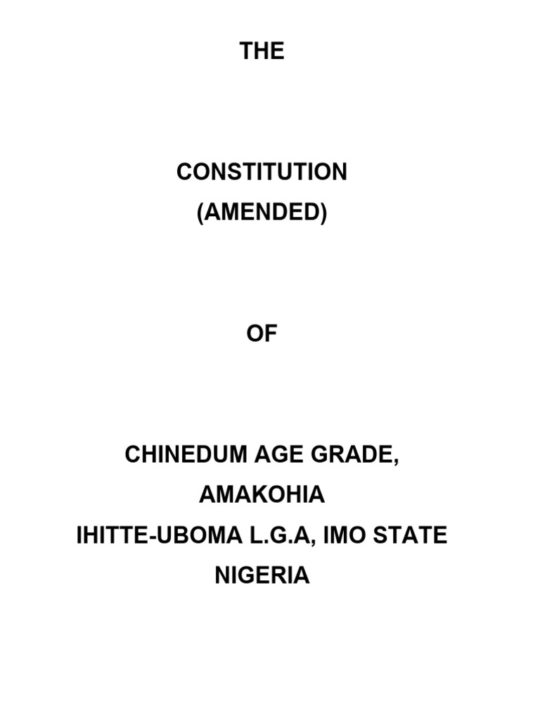Chinedum Age Grade | Download Free PDF | Committee | Impeachment