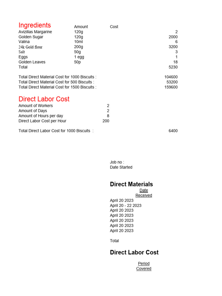 Basicall Cost Accouting | PDF | Cost | Business