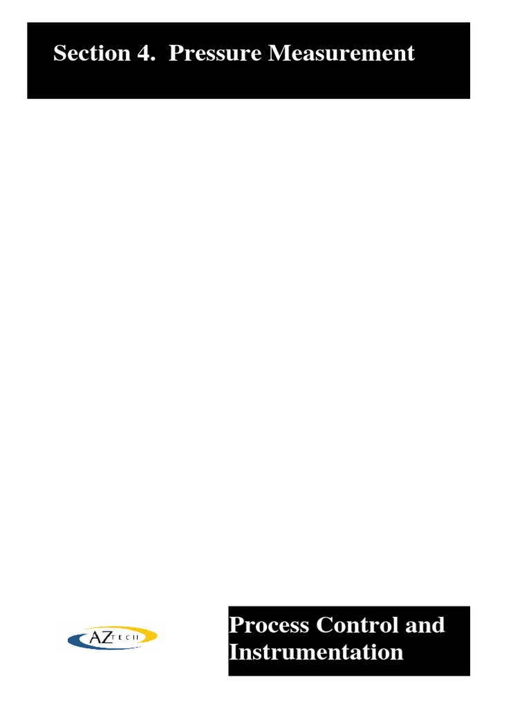 05. Section 4. Pressure measurement | PDF | Pressure Measurement | Pressure