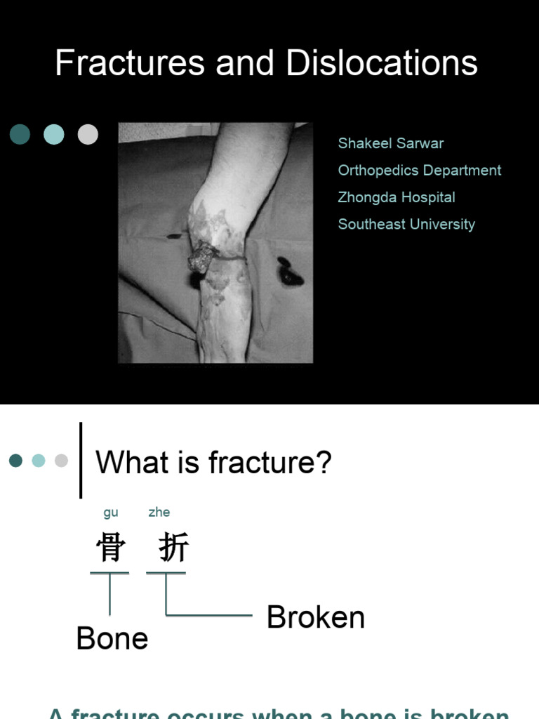 Acture and Dislocation | PDF | Bone | Musculoskeletal System