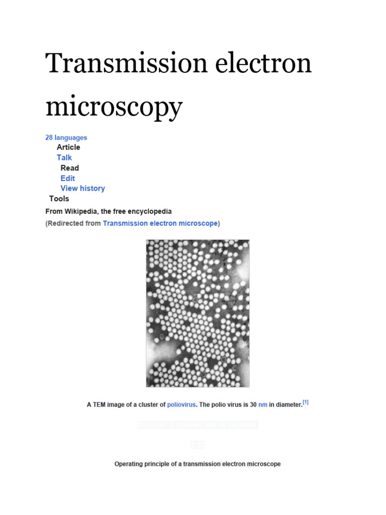 Transmission Electron Micros | PDF | Transmission Electron Microscopy | Microscope