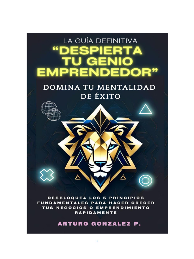 ¡Despierta Tu Genio Emprendedor! Domina La Mentalidad de Exito | PDF | Iniciativa empresarial ...