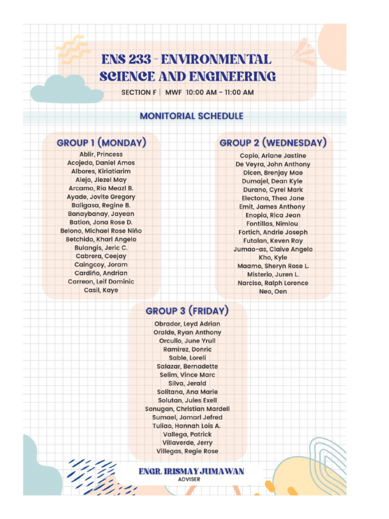 Monitorial and Groupings | PDF | Environmental Science | Natural ...