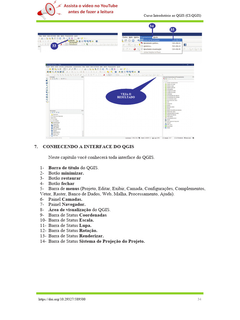 Manual - 05 - Conhecendo A Interface Do QGIS - Conhecendo A Interface Do QGIS. | PDF ...