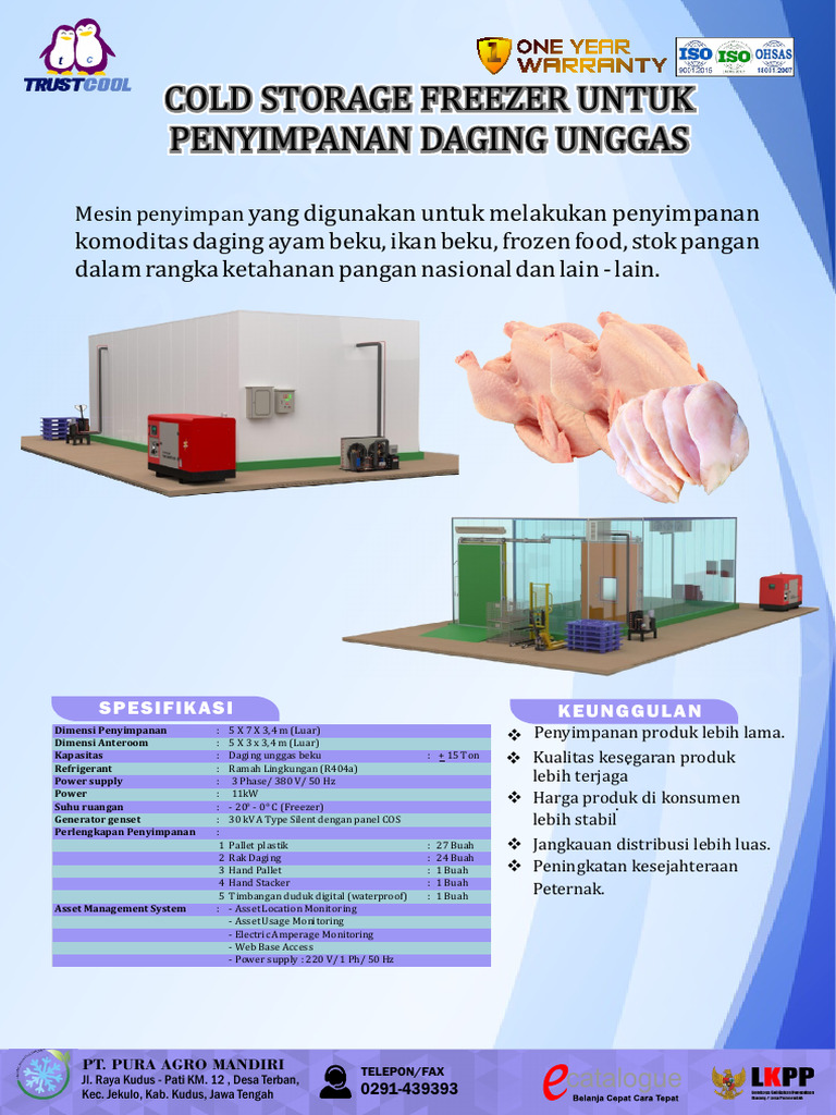 Cold Storage untuk Daging Unggas | PDF