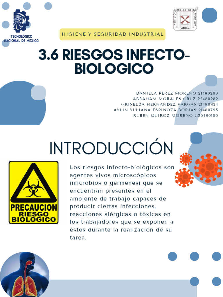 3.6 Riesgos Infecto-Biologico | PDF | Patógeno | Infección