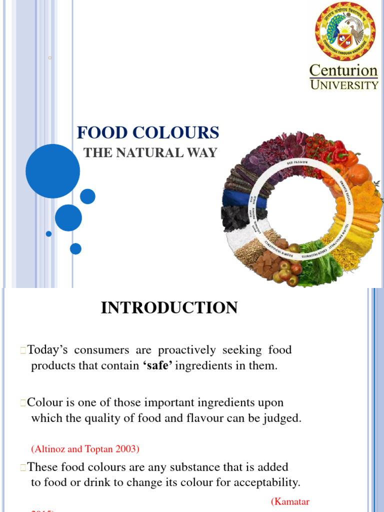 Food Colours 1 | PDF | Turmeric | Foods
