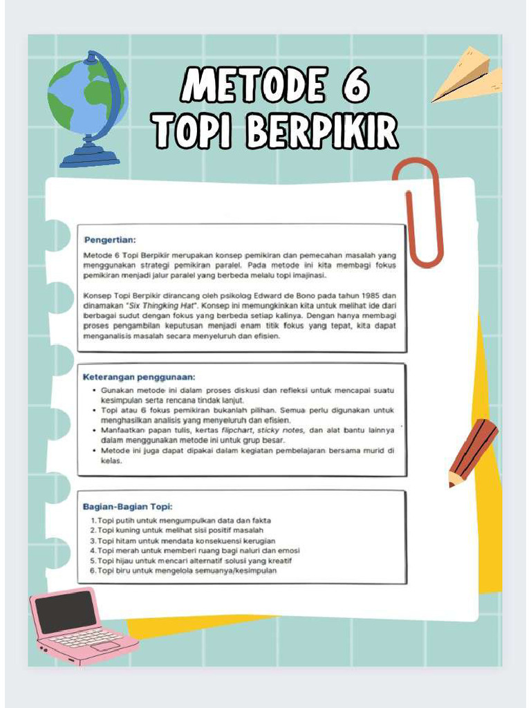 Metode 6 Topi Berpikir-86 | PDF
