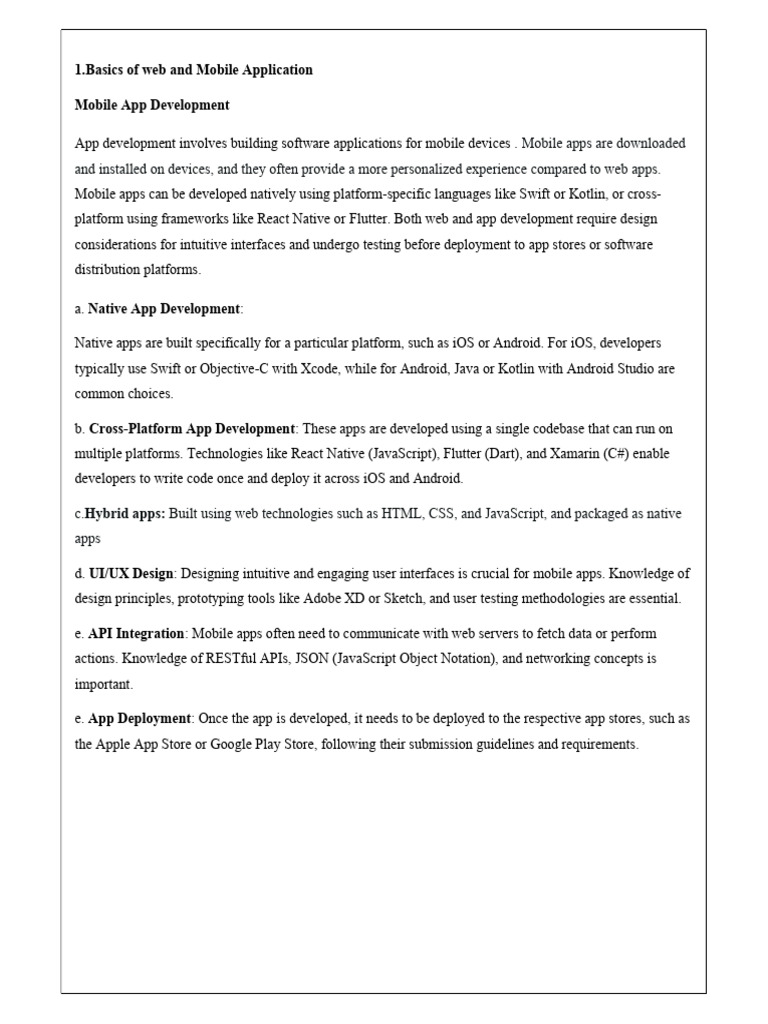 AD-Unit 01 | PDF | Mobile App | Cross Platform Software