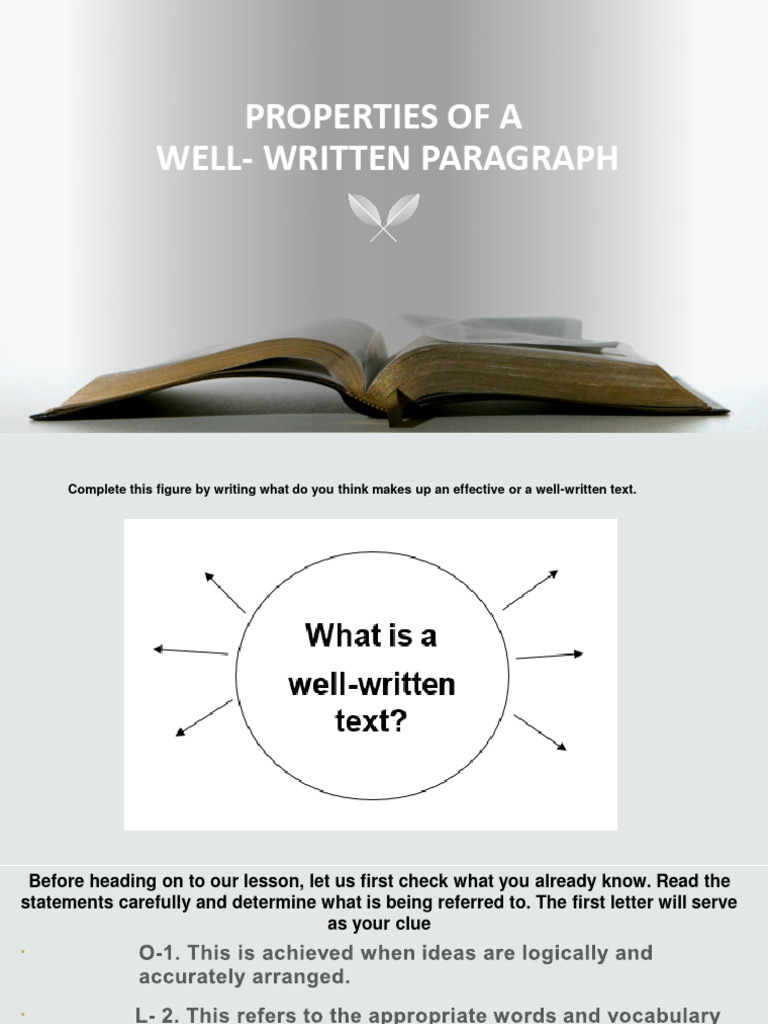 Key Elements of Effective Paragraphs | PDF | Mummy | Punctuation