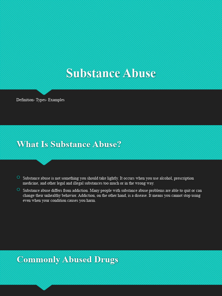 Substance Abuse | PDF | Cannabis (Drug) | Substance Abuse