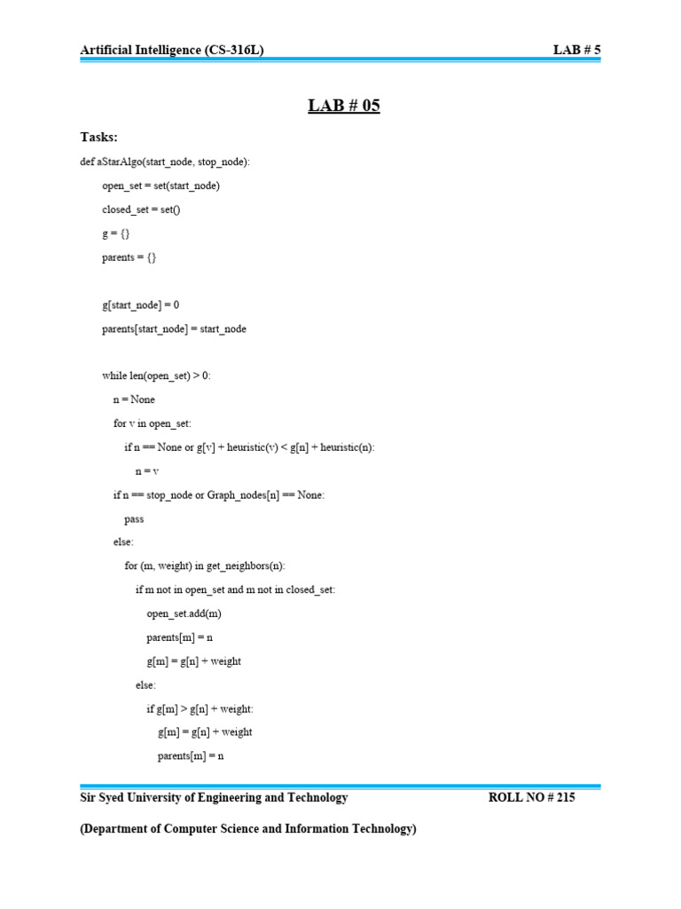 LAB5 - Ai | PDF | Artificial Intelligence | Intelligence (AI) & Semantics