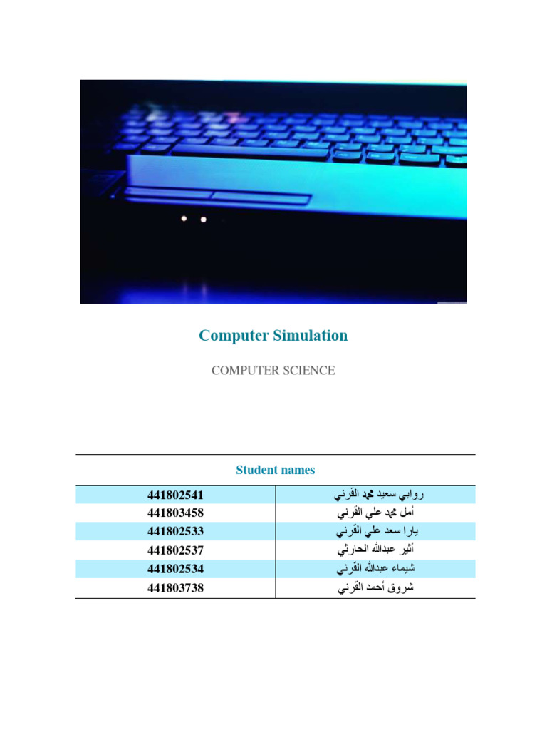 Computer Simulation | PDF | Simulation | Computer Simulation