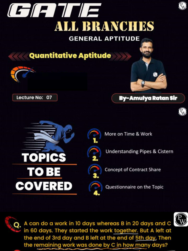 Quantitative Aptitude 07 Class Notes By Amulya Ratan Sir Pdf