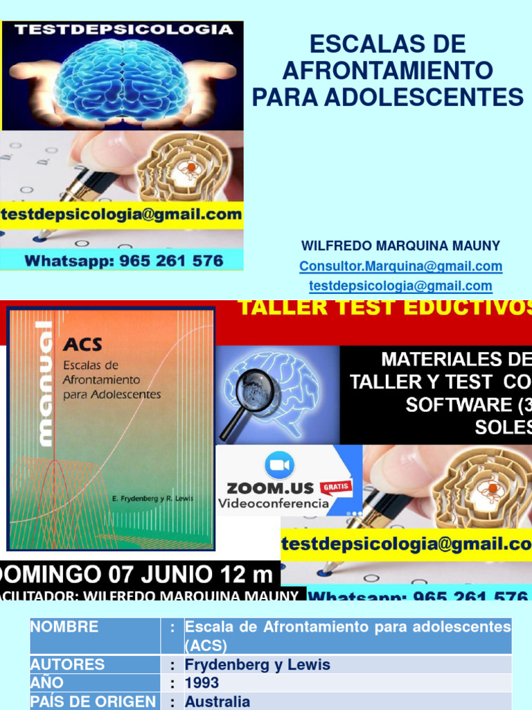 Afrontamiento para Adolescentes | PDF | Validez (Estadísticas)