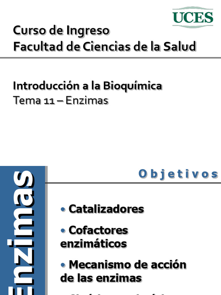 Enzimas | PDF | Enzima | Catálisis