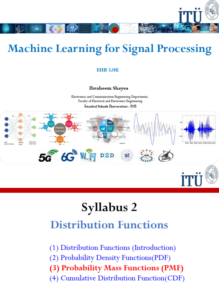 Lect - 02 3 Distribution Functions (3) (PMF) | PDF | Probability Distribution | Random Variable