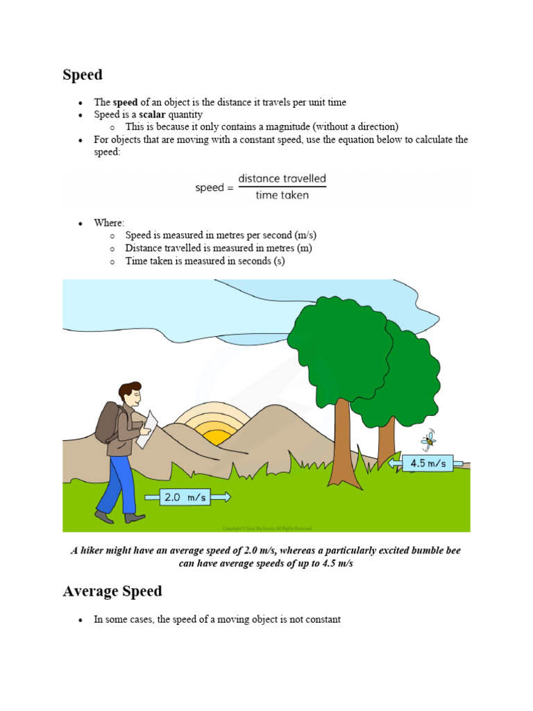 Speed | PDF | Velocity | Speed